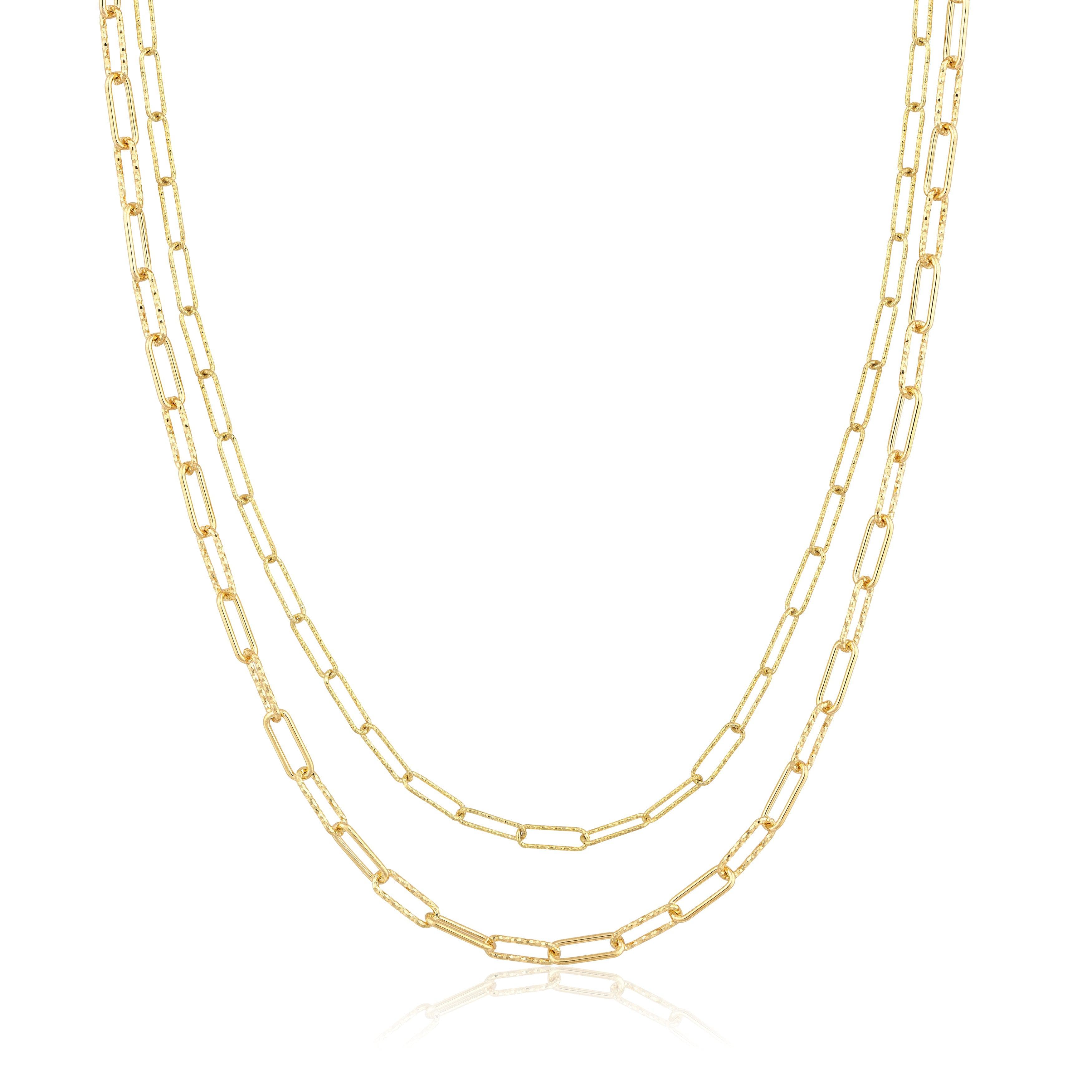 ELA Rae Sparkle Rectangle Chain Women s Designer Fashion Jewelry